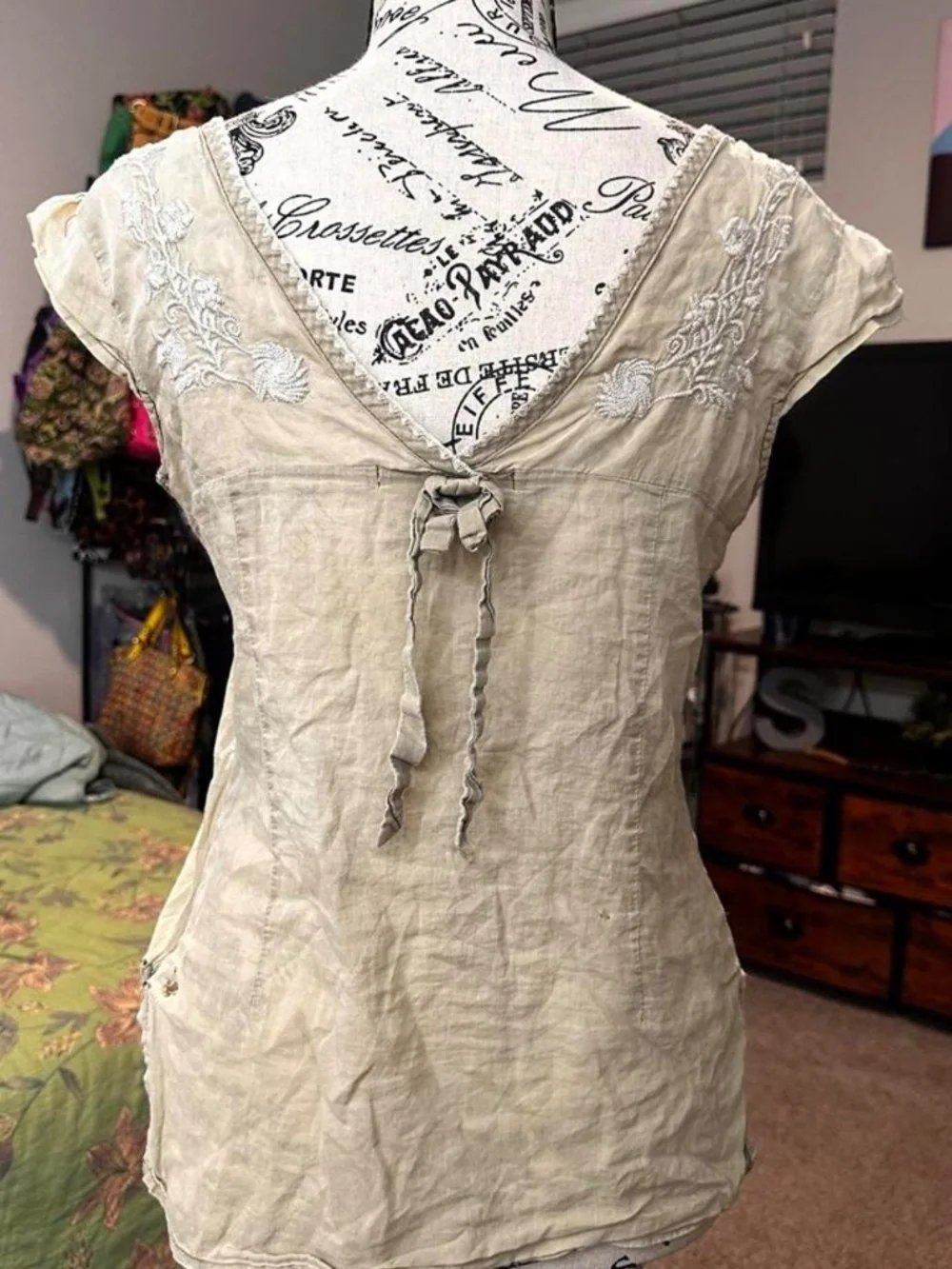 Solitaire | Tops | Light Green Solitaire Babydoll Top With Cream ...